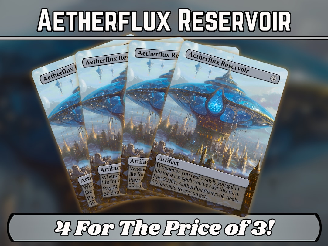 Aetherflux Reservoir - Proxy - Custom Magic Fantasy Art Series - Full ...
