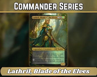 Lathril, Blade of the Elves anime Version MTG Proxy Custom Card, Full ...
