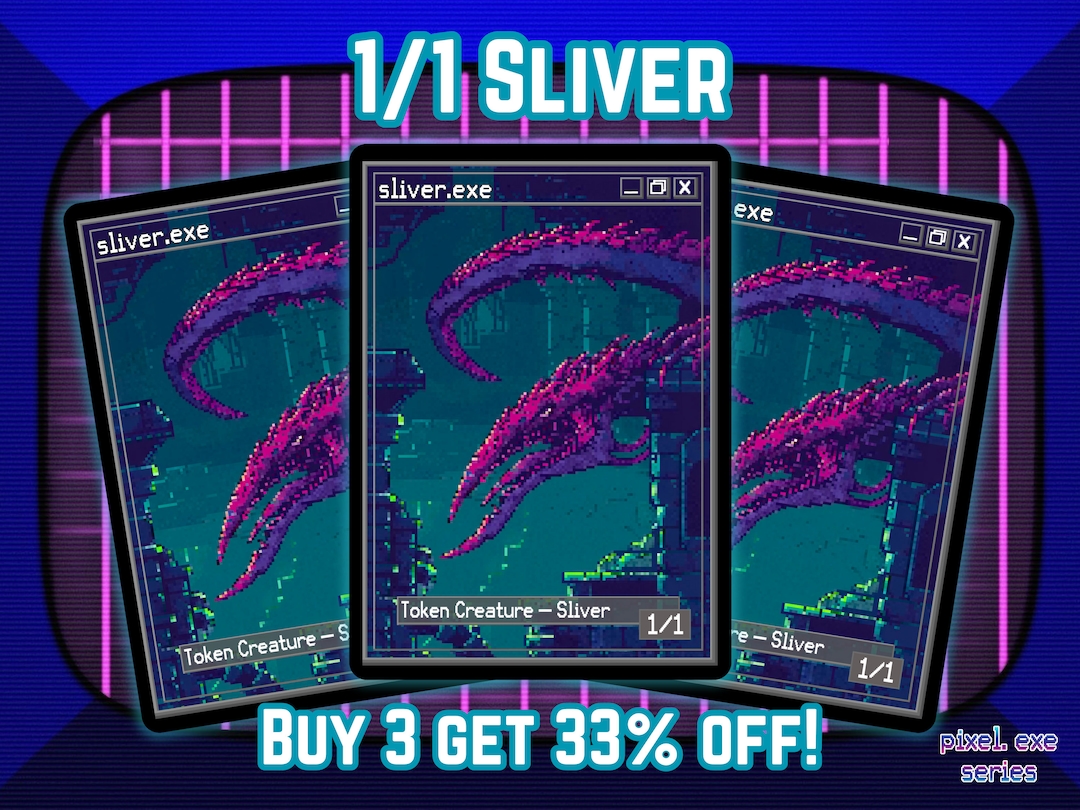 Sliver 1/1 Token - Retro 8bit Pixel Art - Buy 3 Get 33% Discount - Full ...