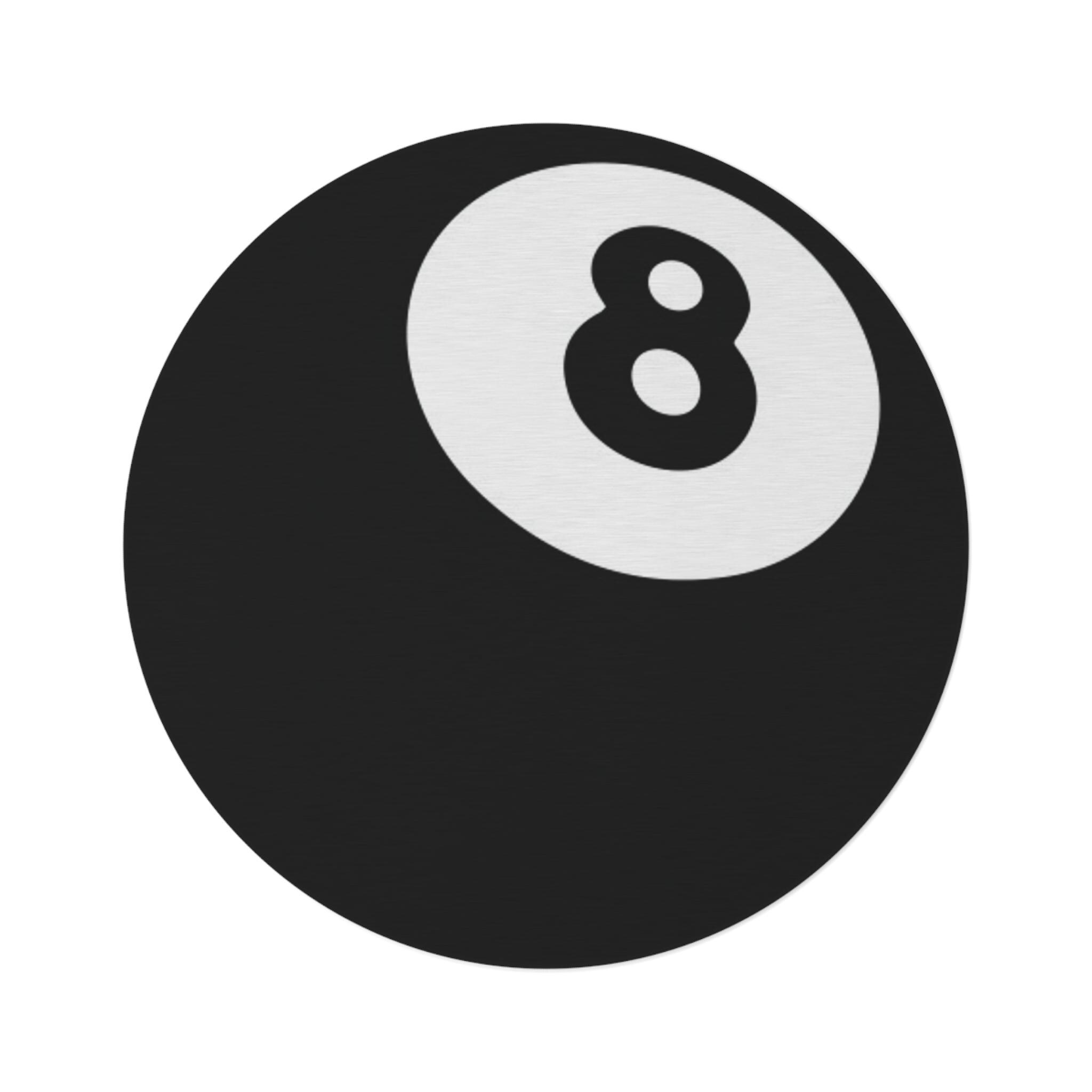 8 Ball Pool Round Rug - Etsy