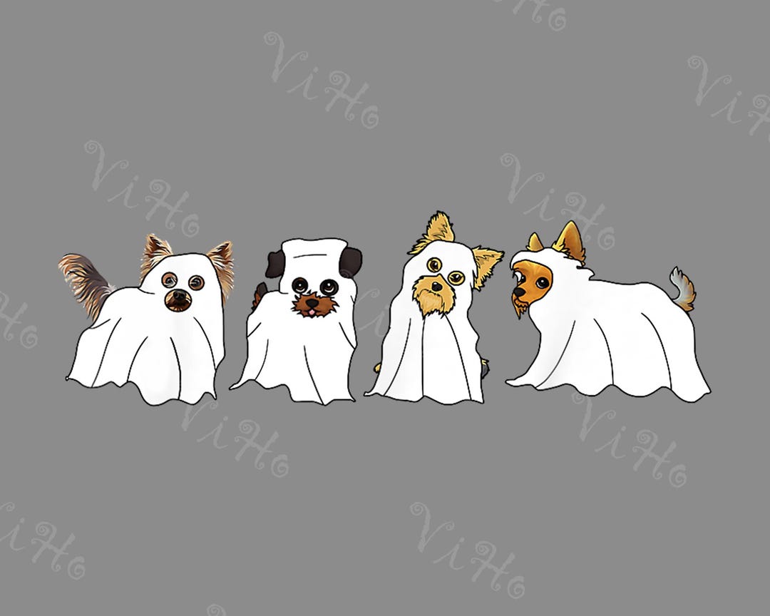 Funny Ghost Yorkshire Terrier Yorkie Dog Lover Halloween Day Png, Ghost ...
