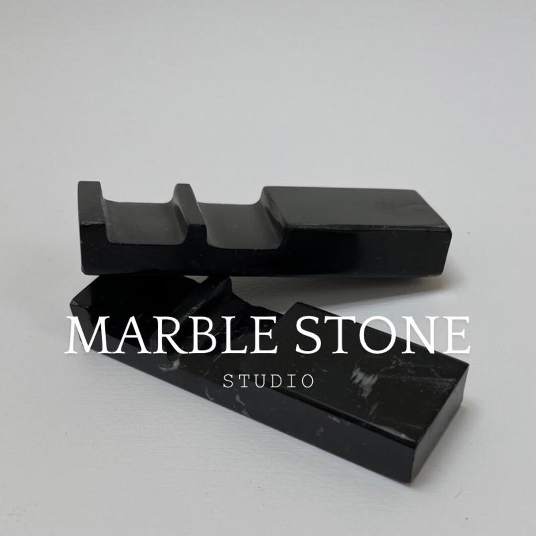 Black Marble Cutlery Rest Marble Chopstick Rest Knife and Fork Rest ...