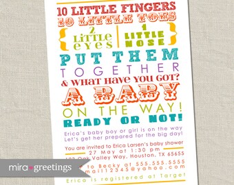 Gender reveal poem | Etsy