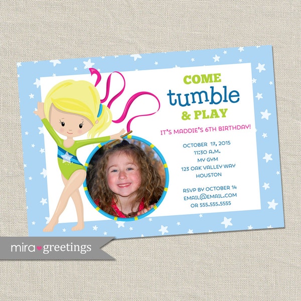 My Gym Birthday Party - Etsy
