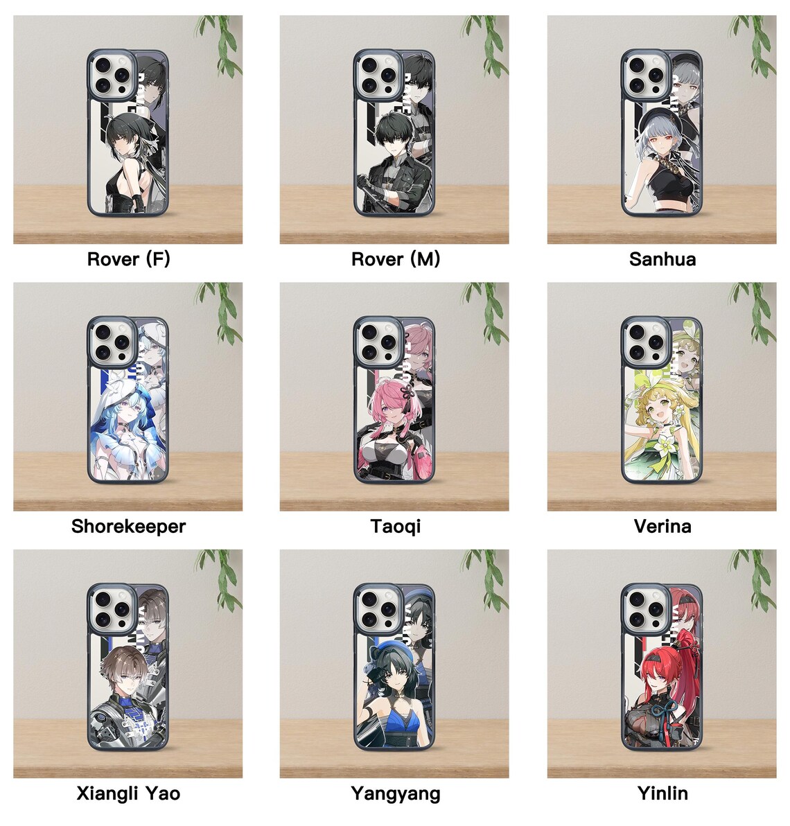 Wuthering Waves 31 Characters Taoqi Rover Camellya Shorekeeper Changli ...