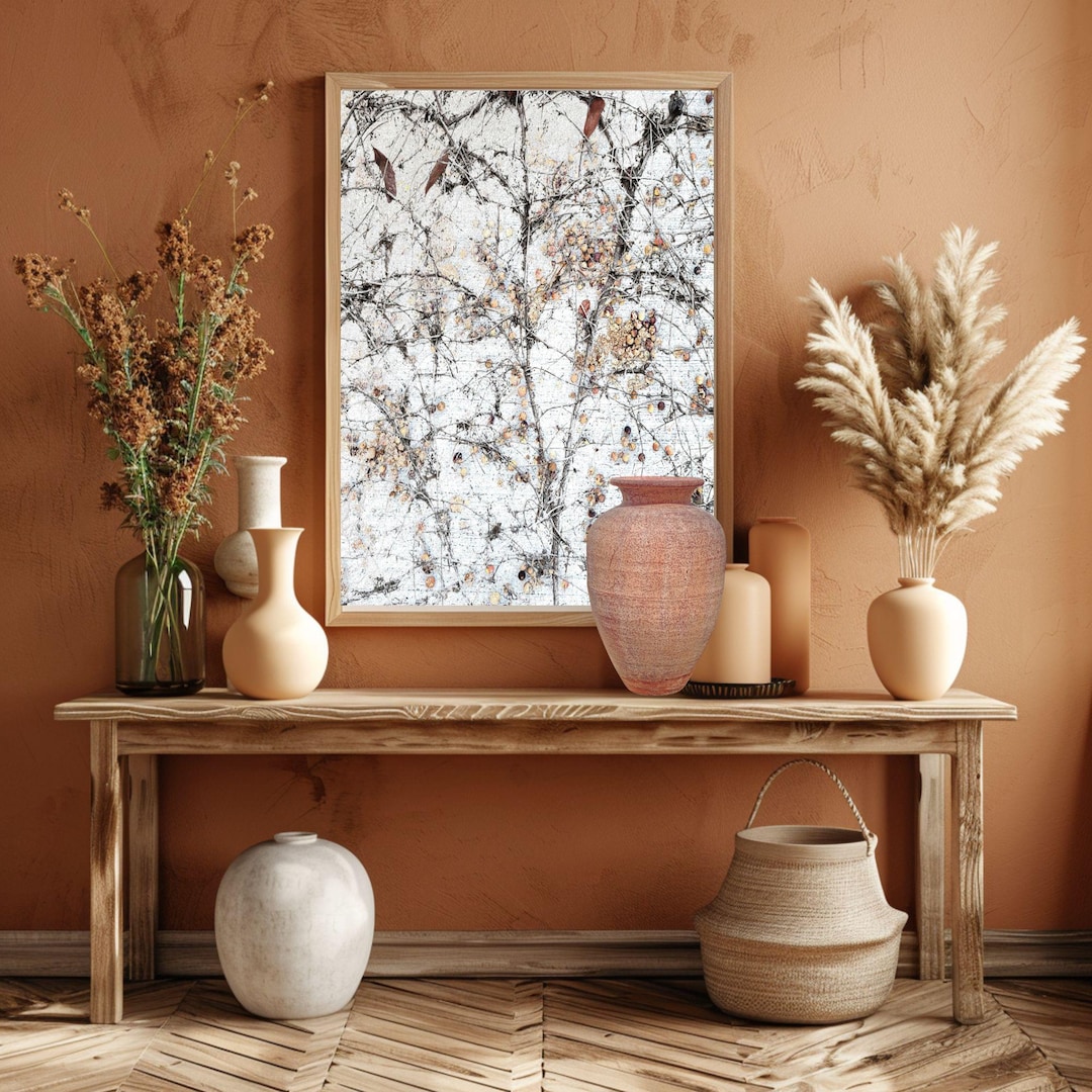 Boho Tree Wall Art Poster Boho Chic Wall Decor for Cozy Modern Homes ...