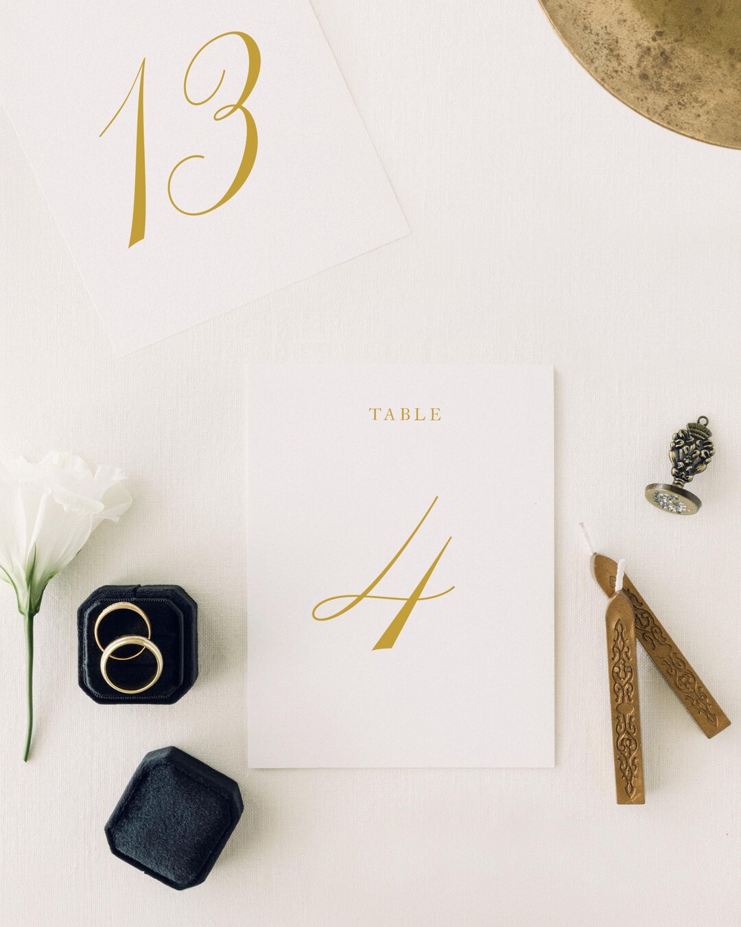 Elegant Wedding Table Numbers: Classic Printed Reception Decor (chloe ...