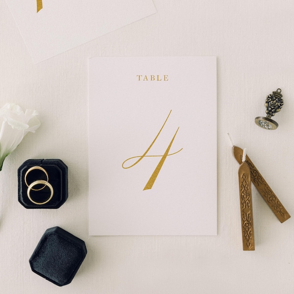 Formal Table Number - Etsy