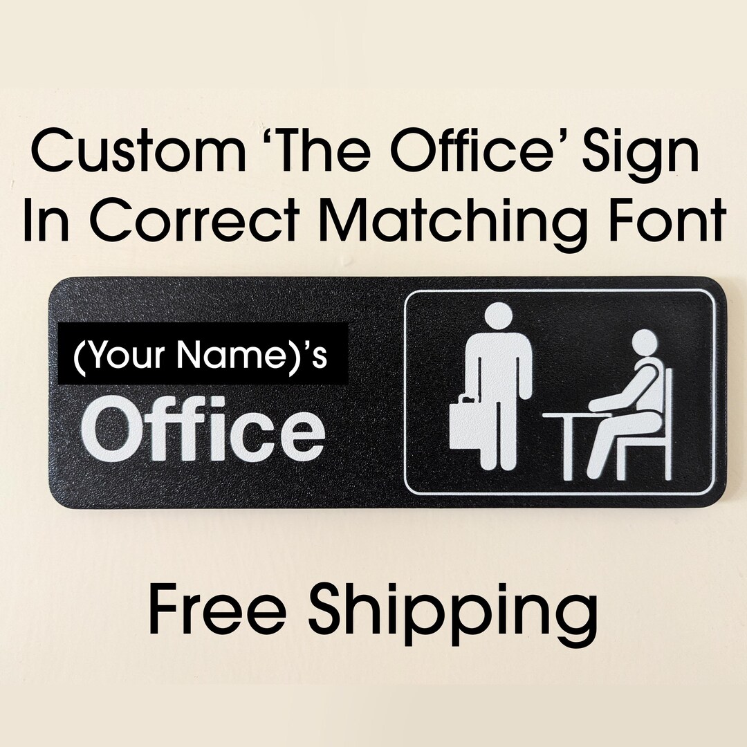 The Office Sign - Customisable Office Sign - Perfect Gifts for Fans of ...