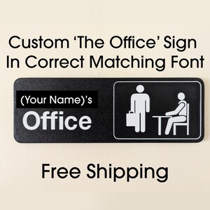 The Office Sign - Customisable Office Sign - Perfect Gifts for Fans of ...