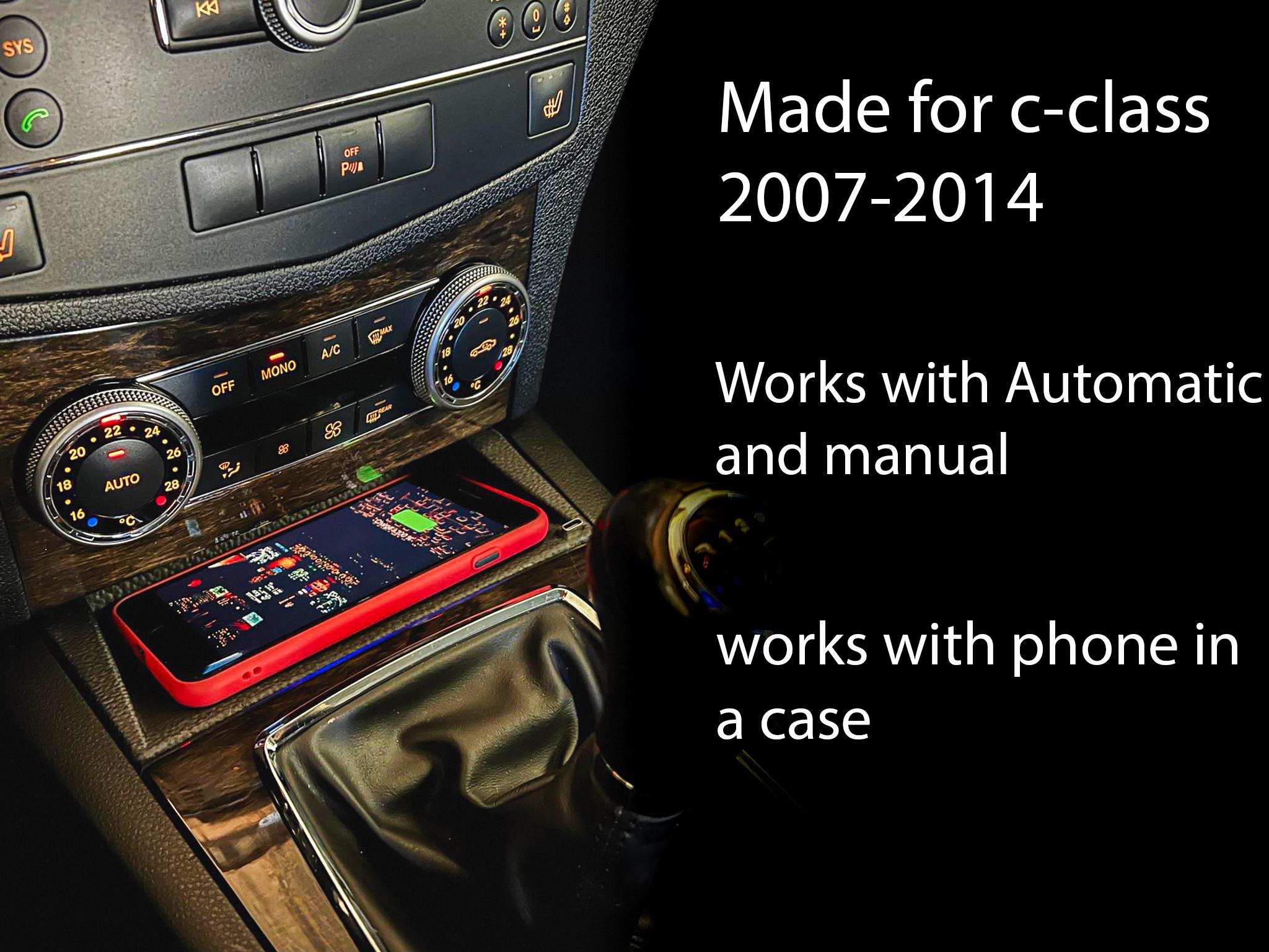 Mercedes C-class Wireless Charger Phone Holder | W204 Stock Interior ...