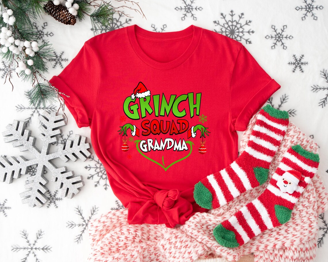 Custom Grinch Family Shirts, Grinchmas Matching Shirts, Personalize ...