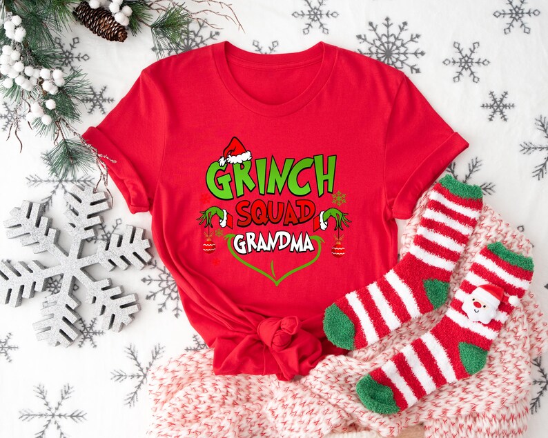 Custom Grinch Family Shirts, Grinchmas Matching Shirts, Personalize ...