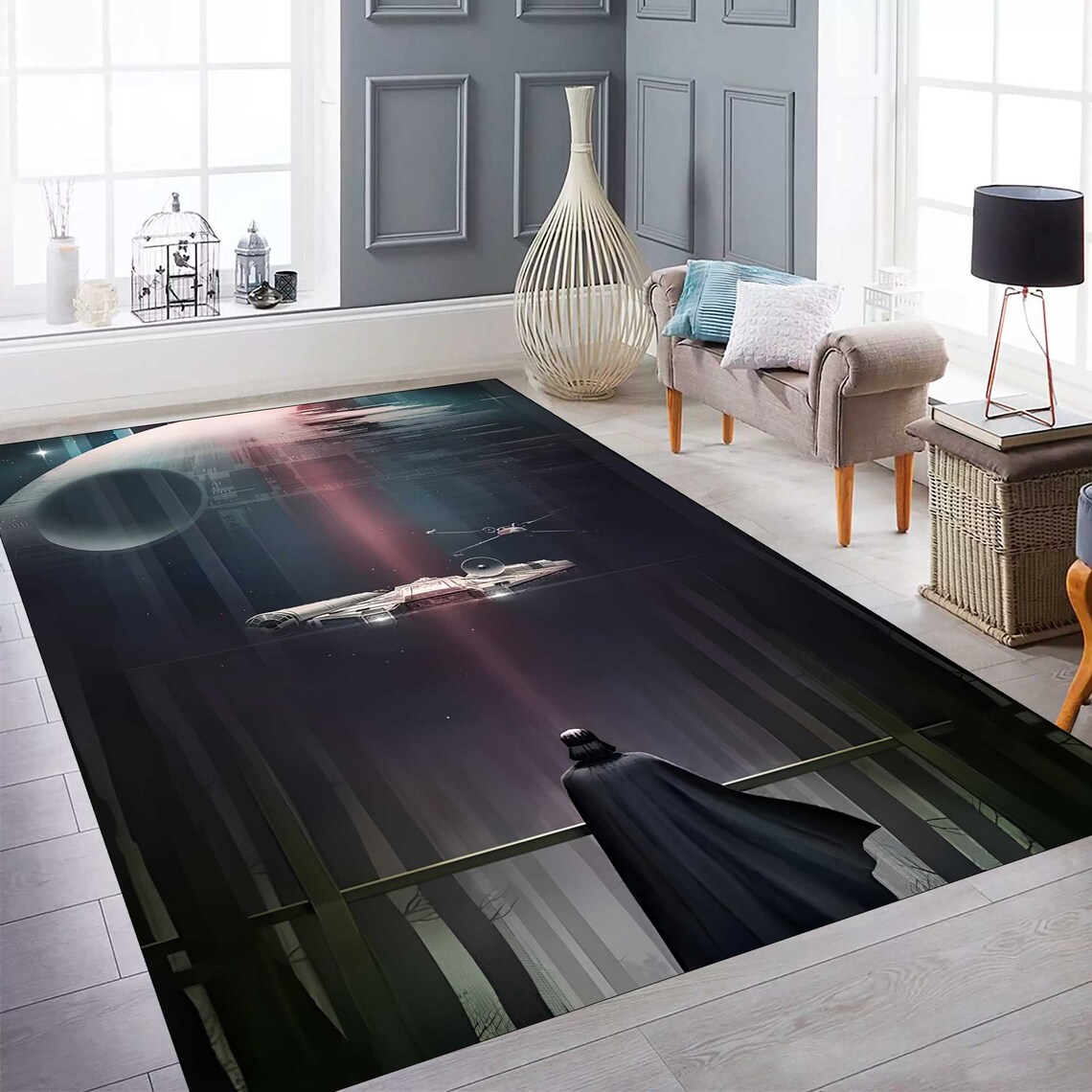Darth Vader Rug,stormtrooper Rug,space Rug,star Destroyer Rug,movie Rug ...
