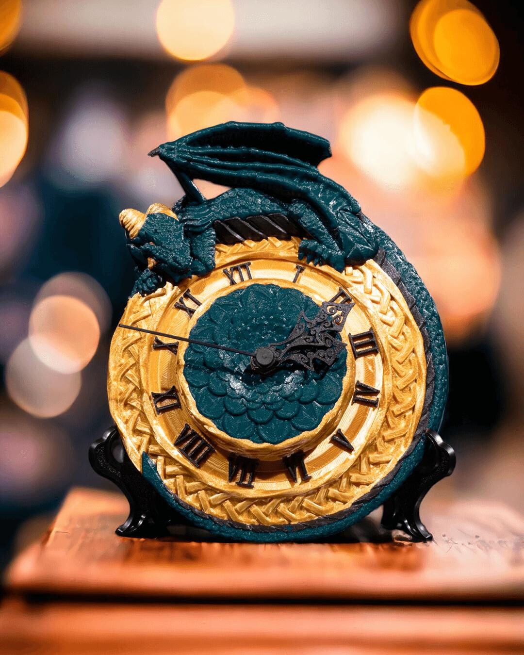 Dragon Sleeping Clock - Etsy