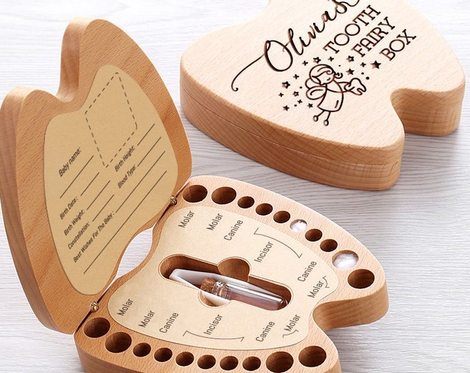 First Haircut Keepsake, Baby First Tooth and Curl Keepsake Box, Custom ...