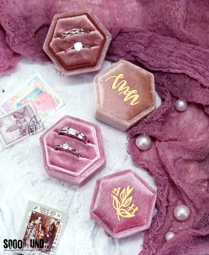 Ring Box Engagement Ring Box Wedding Ring Box Velvet | Etsy