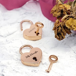 Wedding Lock, Padlock With Key, Heart Lock, Love Lock, Custom Lock ...