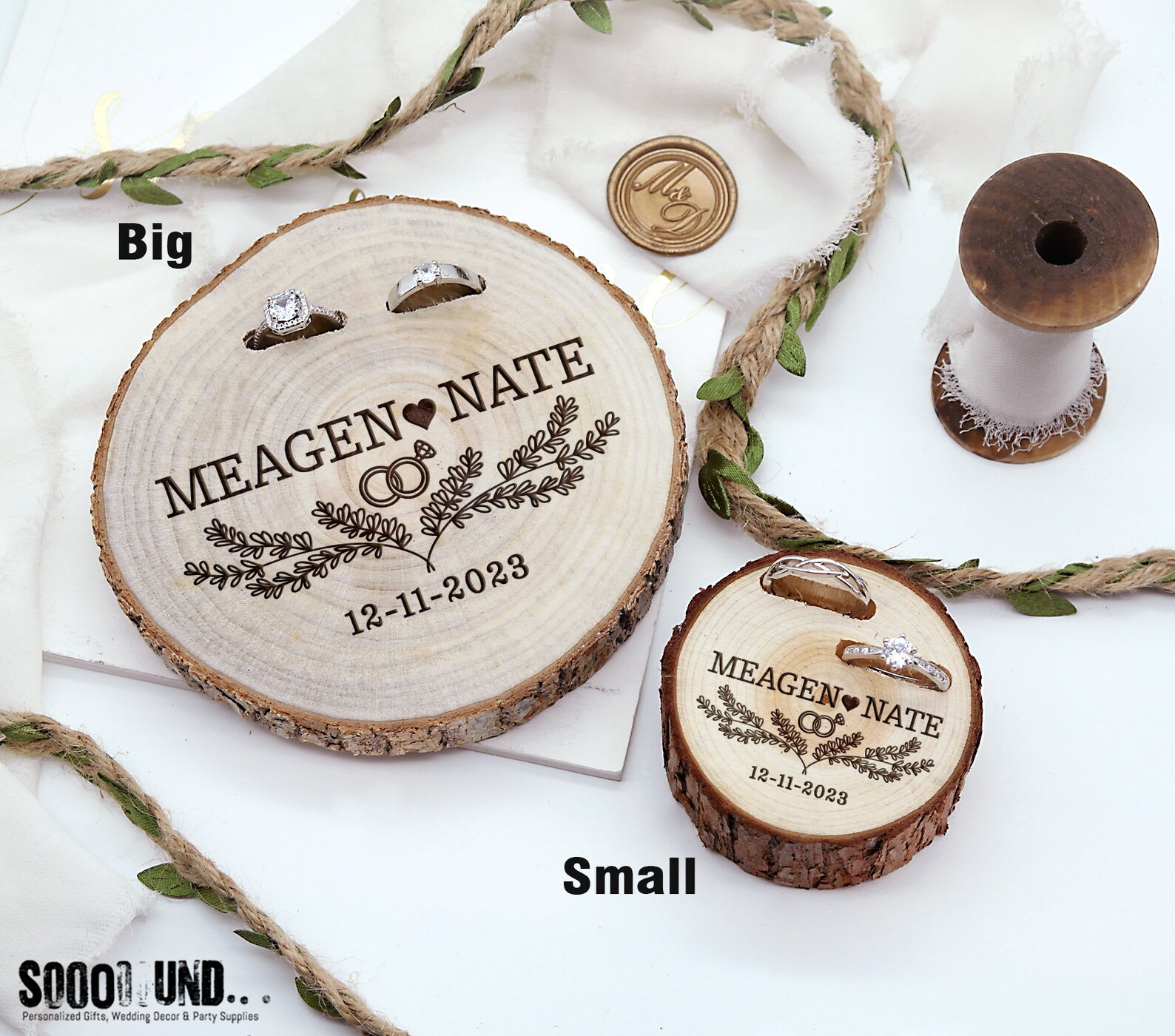 Tree Stump Wedding Ring Box Tree Stump Ring Bearer Box - Etsy