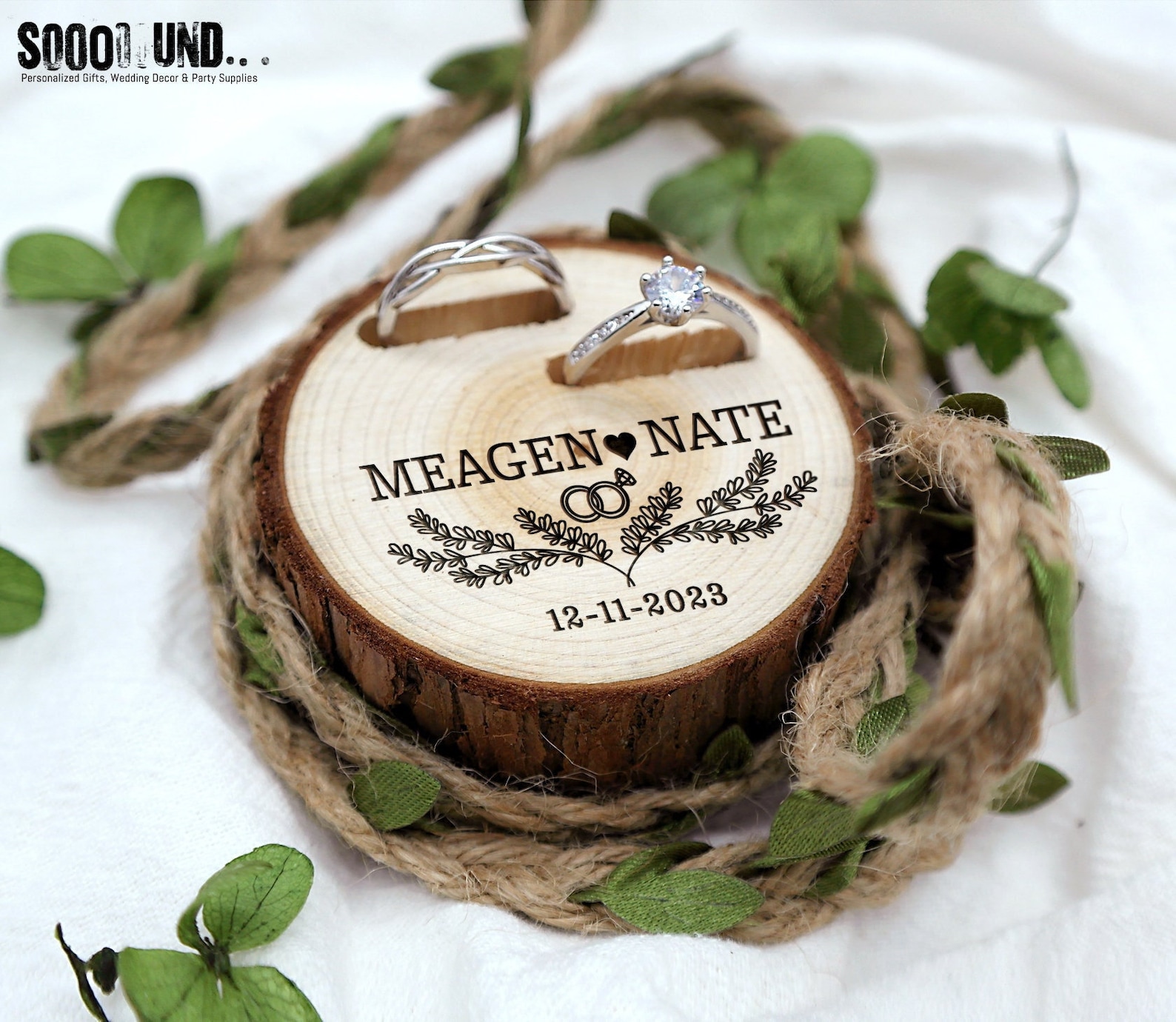 Tree Stump Wedding Ring Box Tree Stump Ring Bearer Box - Etsy