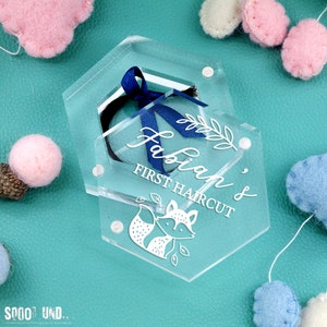 First Haircut Keepsake, Baby First Tooth and Curl Keepsake Box, Custom ...