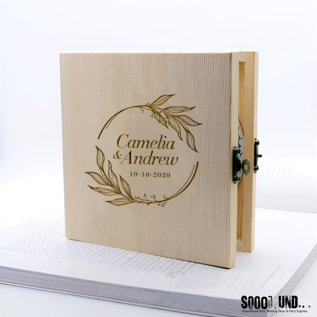 Custom CD Box, Personalised Wooden DVD Case - Wedding CD Music Video ...