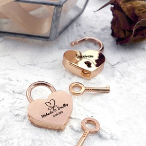Wedding Lock, Padlock With Key, Heart Lock, Love Lock, Custom Lock ...
