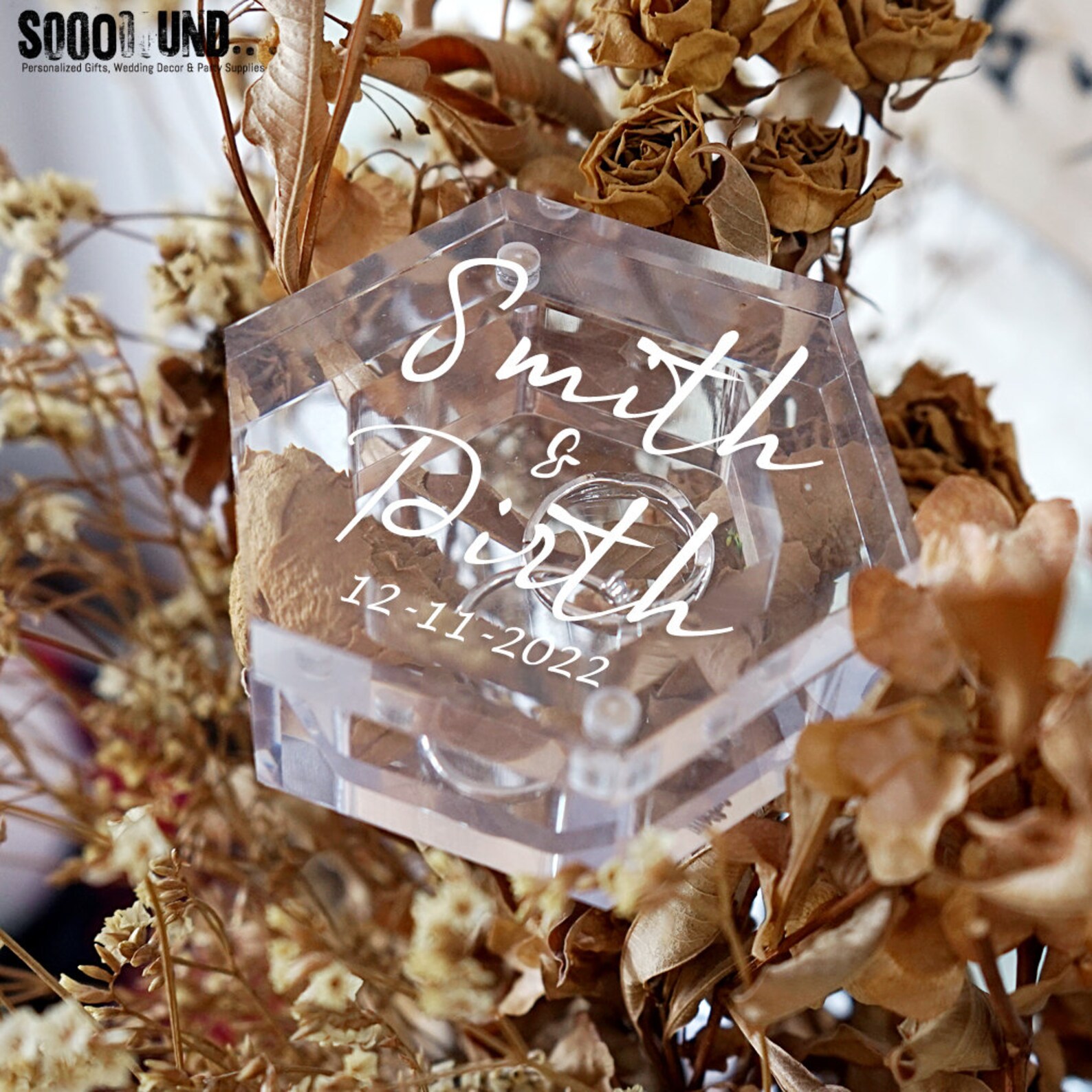 Wedding Ring Box Personalized Wedding Ring Box Custom - Etsy