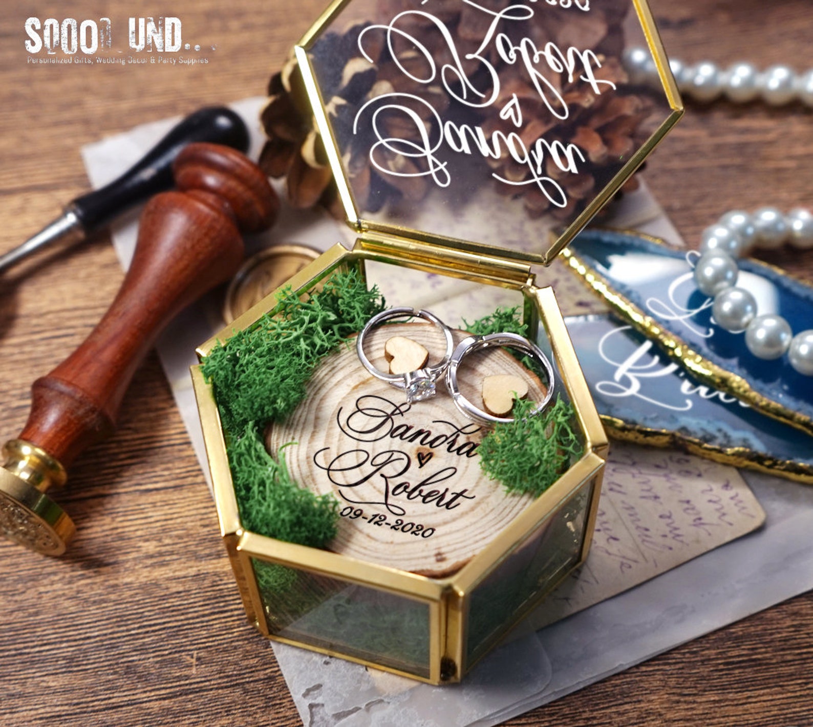 Ring Box Engagement Ring Box Wedding Ring Box Tree Stump - Etsy