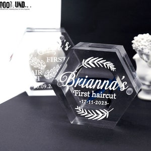 First Haircut Keepsake, Baby First Tooth and Curl Keepsake Box, Custom ...