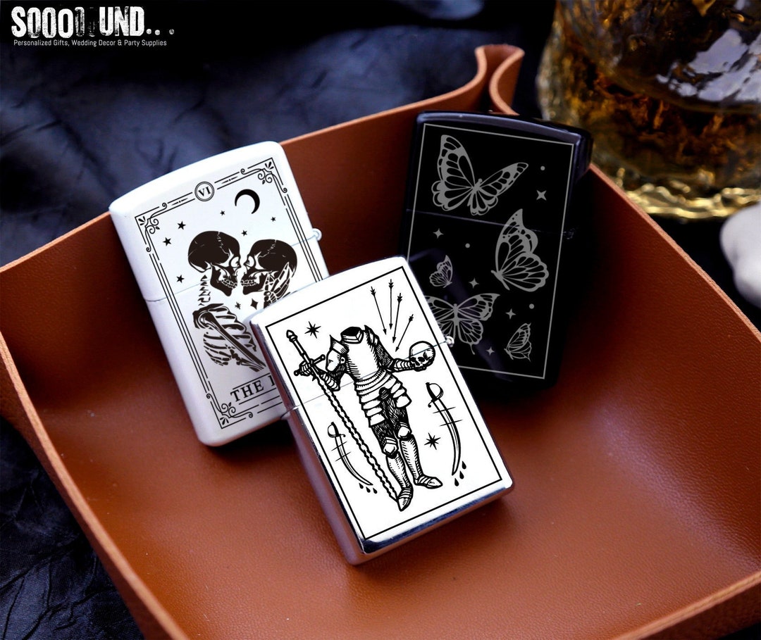 Groomsmen Gothic Halloween Lighter, Gothic Skull Lighter Bachelor Party ...