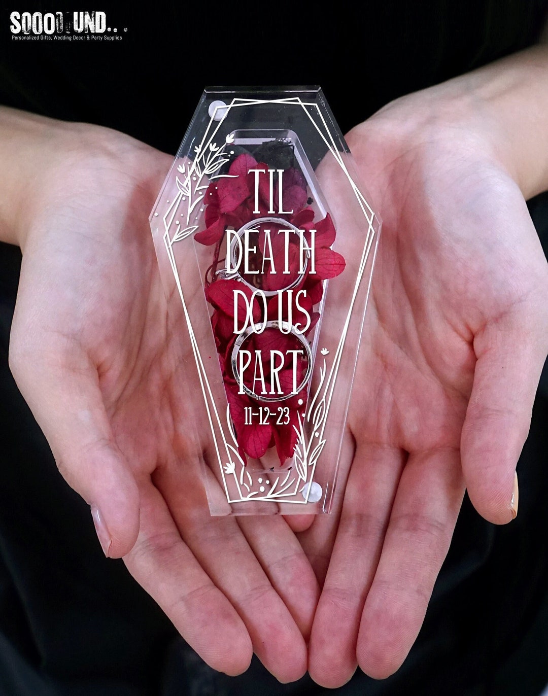 Coffin Ring Box Halloween Wedding Ring Box Ring Box for - Etsy