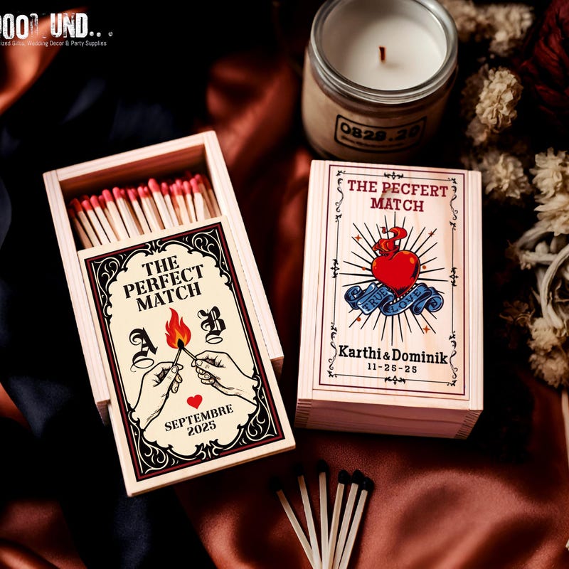 Wooden Matchbox - Etsy