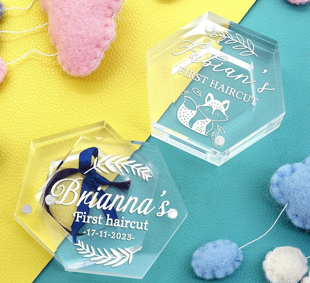 First Haircut Keepsake, Baby First Tooth and Curl Keepsake Box, Custom ...