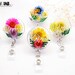 Custom Name NP Badge Reel, NP Student Personalized Name Real Flower ...