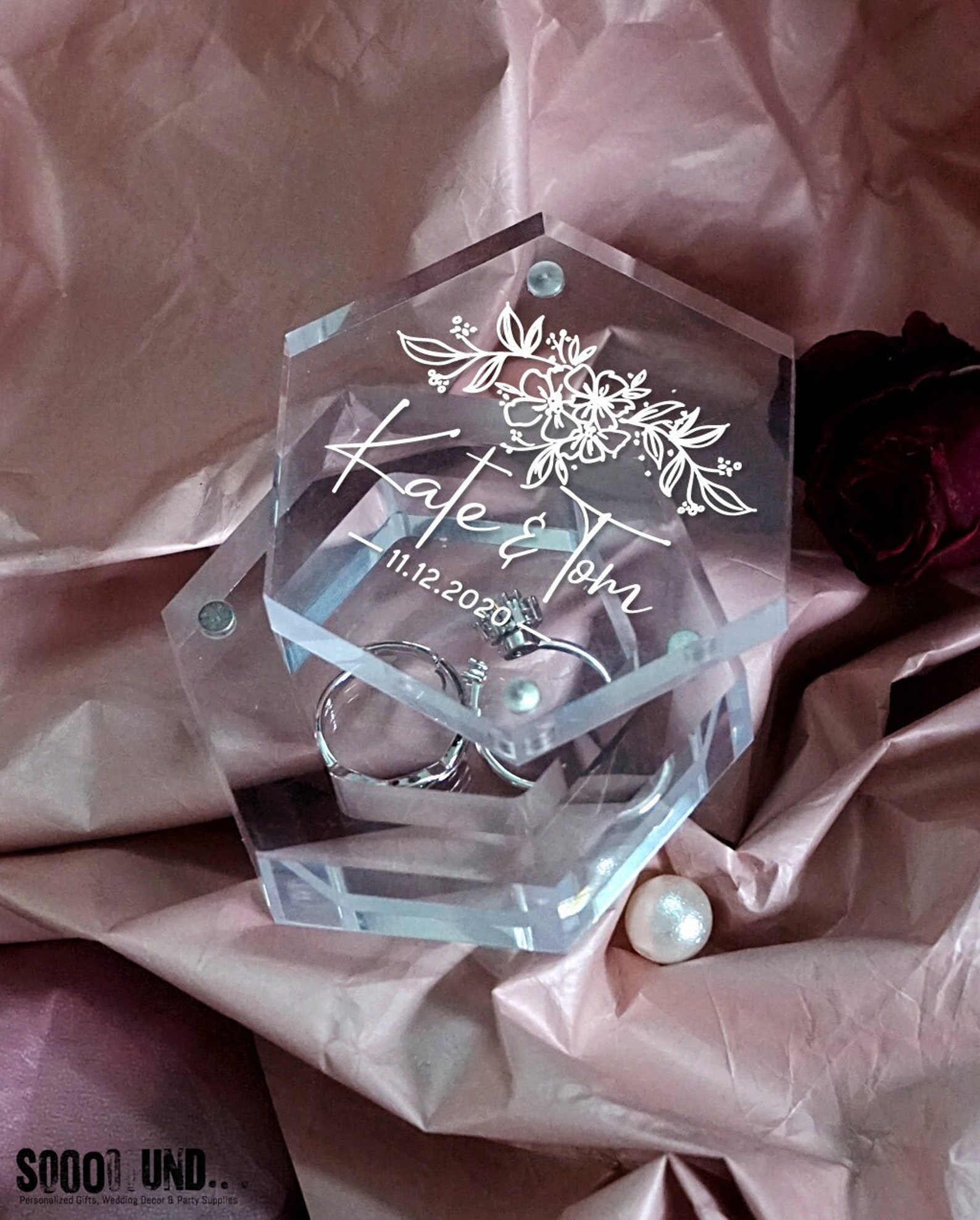 Wedding Ring Box Personalized Wedding Ring Box Custom - Etsy