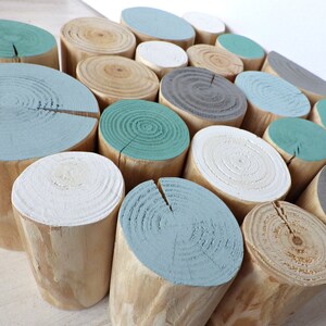 Decorative Logs RUSTIC TEAL Colour Mix to Stack in an Unused Empty ...
