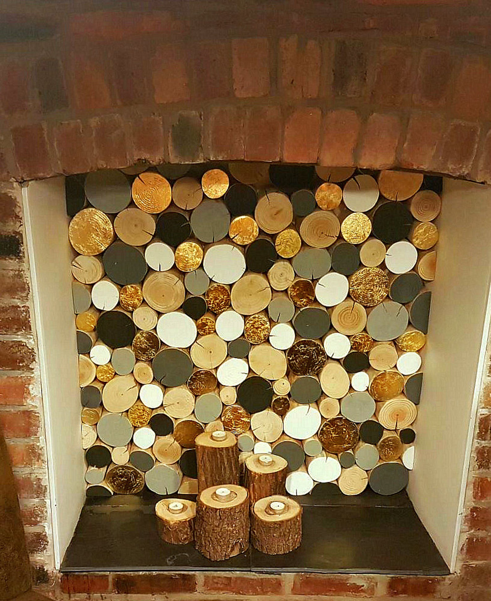 Decorative Logs REVOLUTION Colour Mix for Interior Display - Grey ...