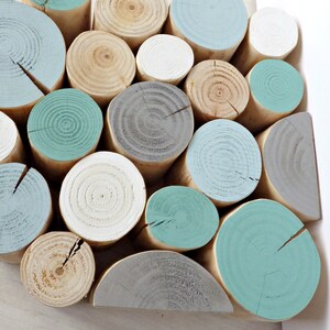 Decorative Logs RUSTIC TEAL Colour Mix to Stack in an Unused Empty ...