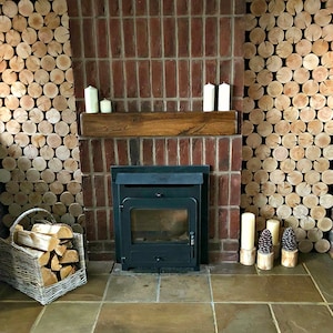 CIRCULAR Decorative Logs - Real Wood - Round - Neat - Logs - Log Stack ...