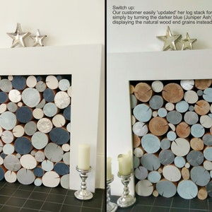 Decorative Logs ABIGAIL'S CHOICE Colour Mix, Log Stack, Feature Logs ...