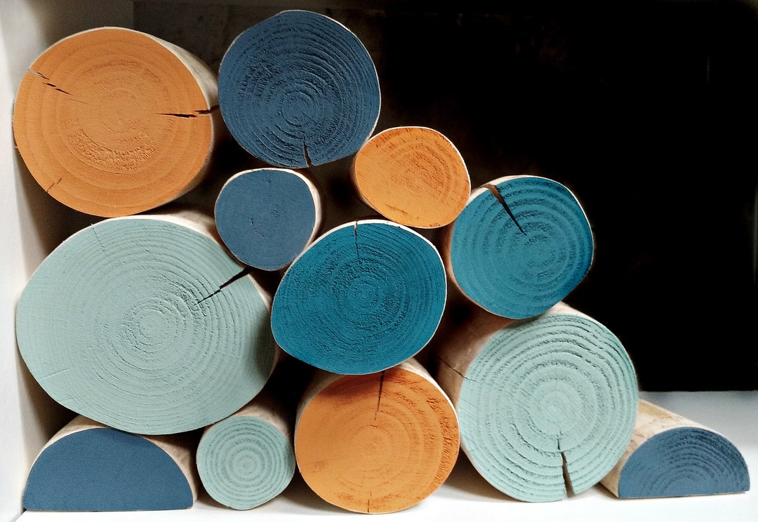 Decorative Logs KAHLO Colour Mix Log Stack Feature Logs - Etsy