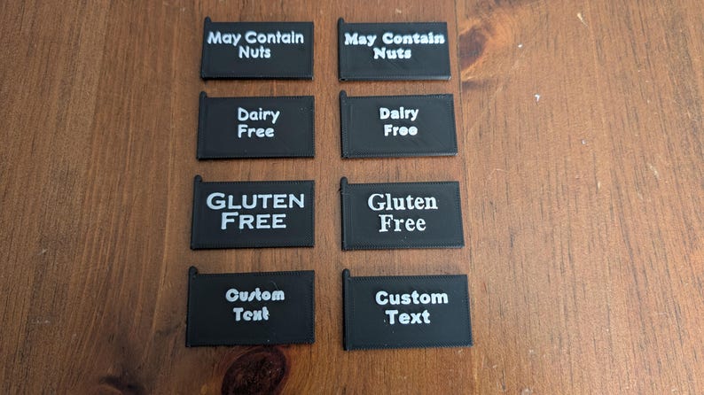 Food Allergy Label Toothpick Flags - Etsy