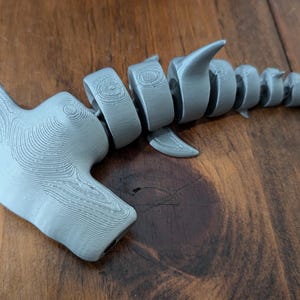 3D Printed Articulated Hammerhead Shark Toy (wobbly Shark) - Etsy