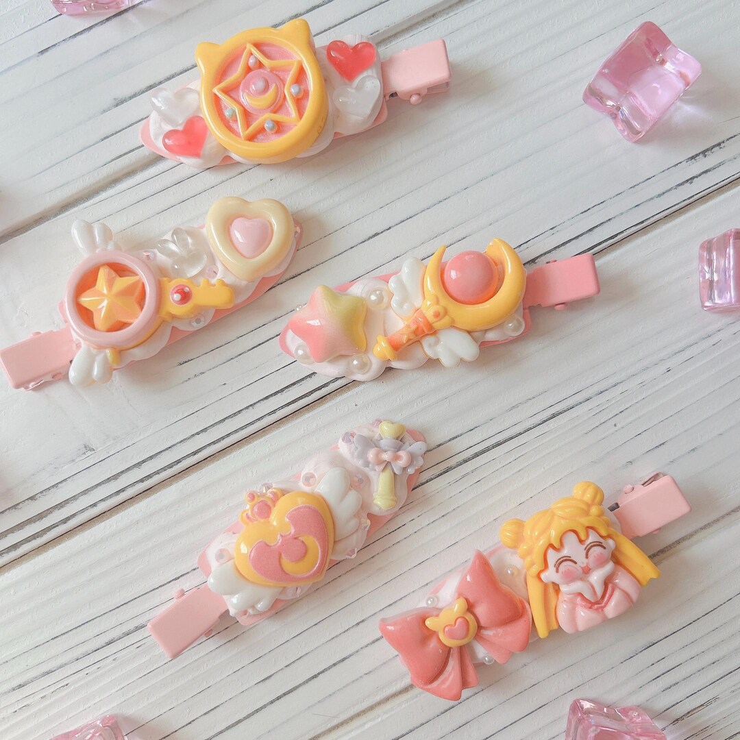 Magical Decoden Hair Clip | Cute Hair Accessories | Kawaii Charm - Etsy