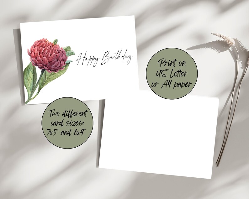 Birthday Card | Lovely Birthday Card | Floral Birthday Card | Printable ...
