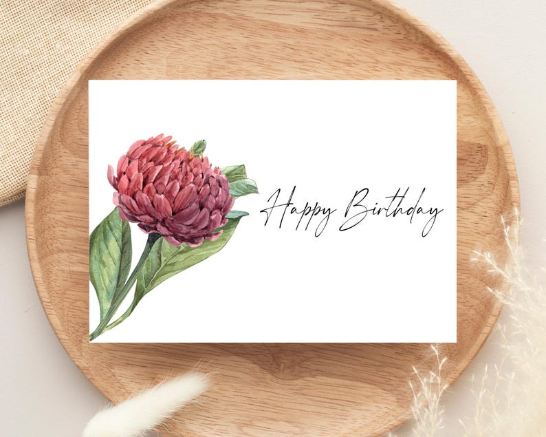 Birthday Card | Lovely Birthday Card | Floral Birthday Card | Printable ...