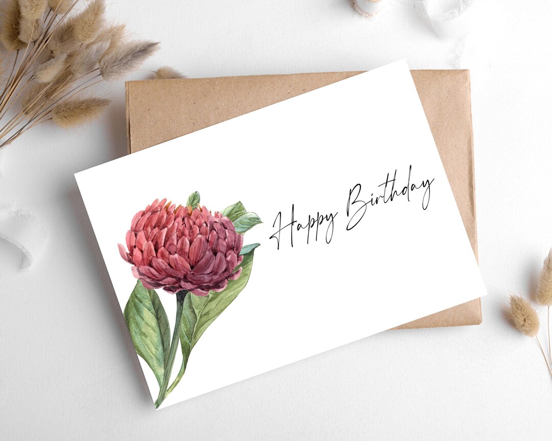 Birthday Card | Lovely Birthday Card | Floral Birthday Card | Printable ...