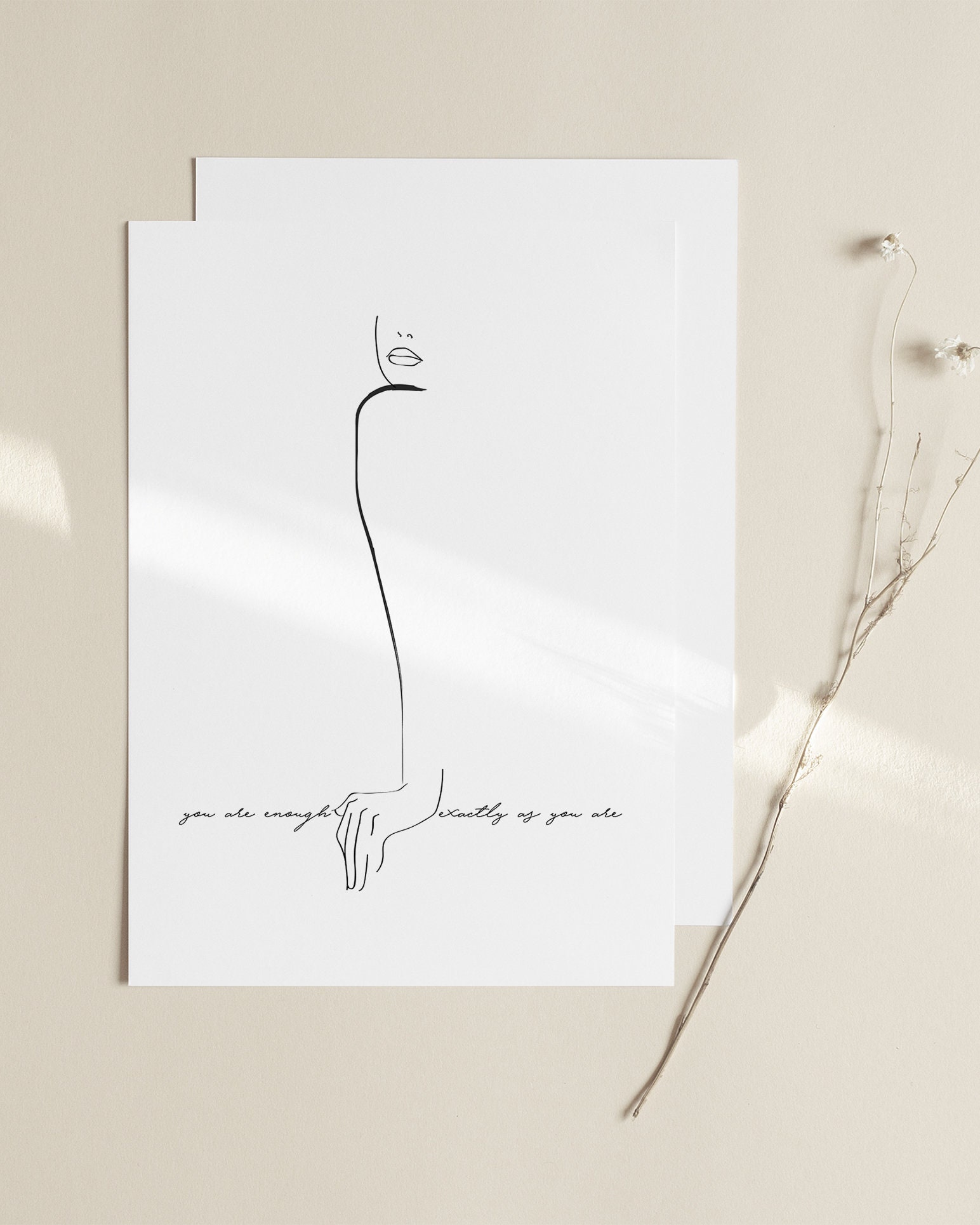 You Are Enough PRINTABLE INSTANT Download Wall Art - Etsy