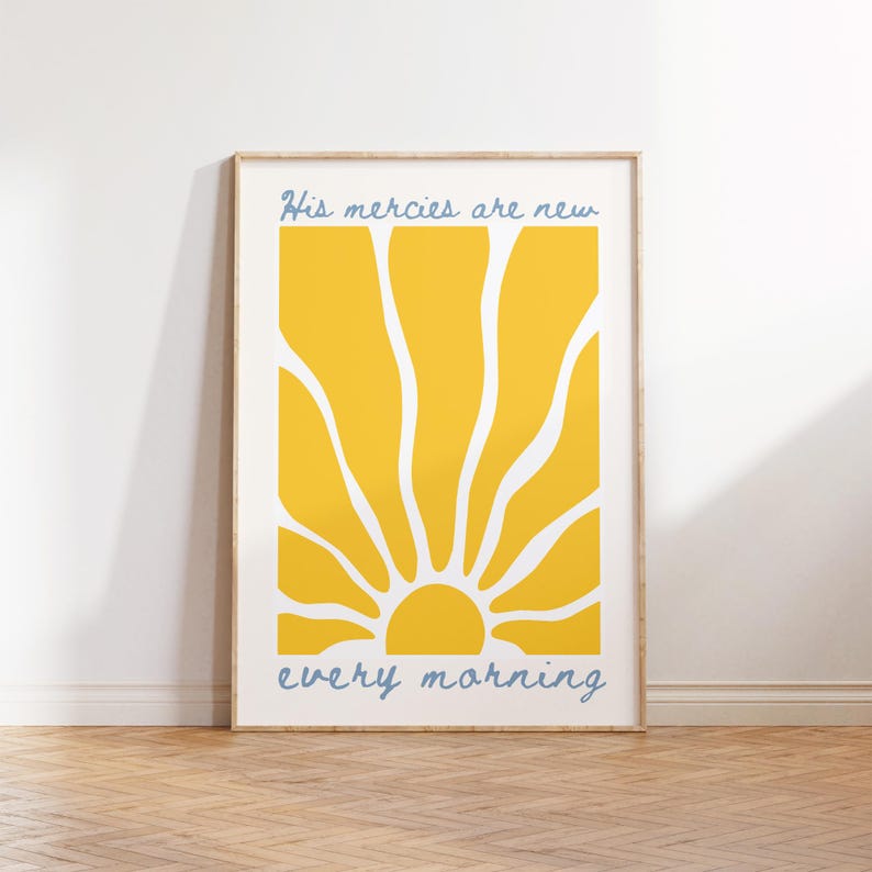 His Mercies Are New Every Morning - Psalm Lamentations 3:22-23 Bible ...